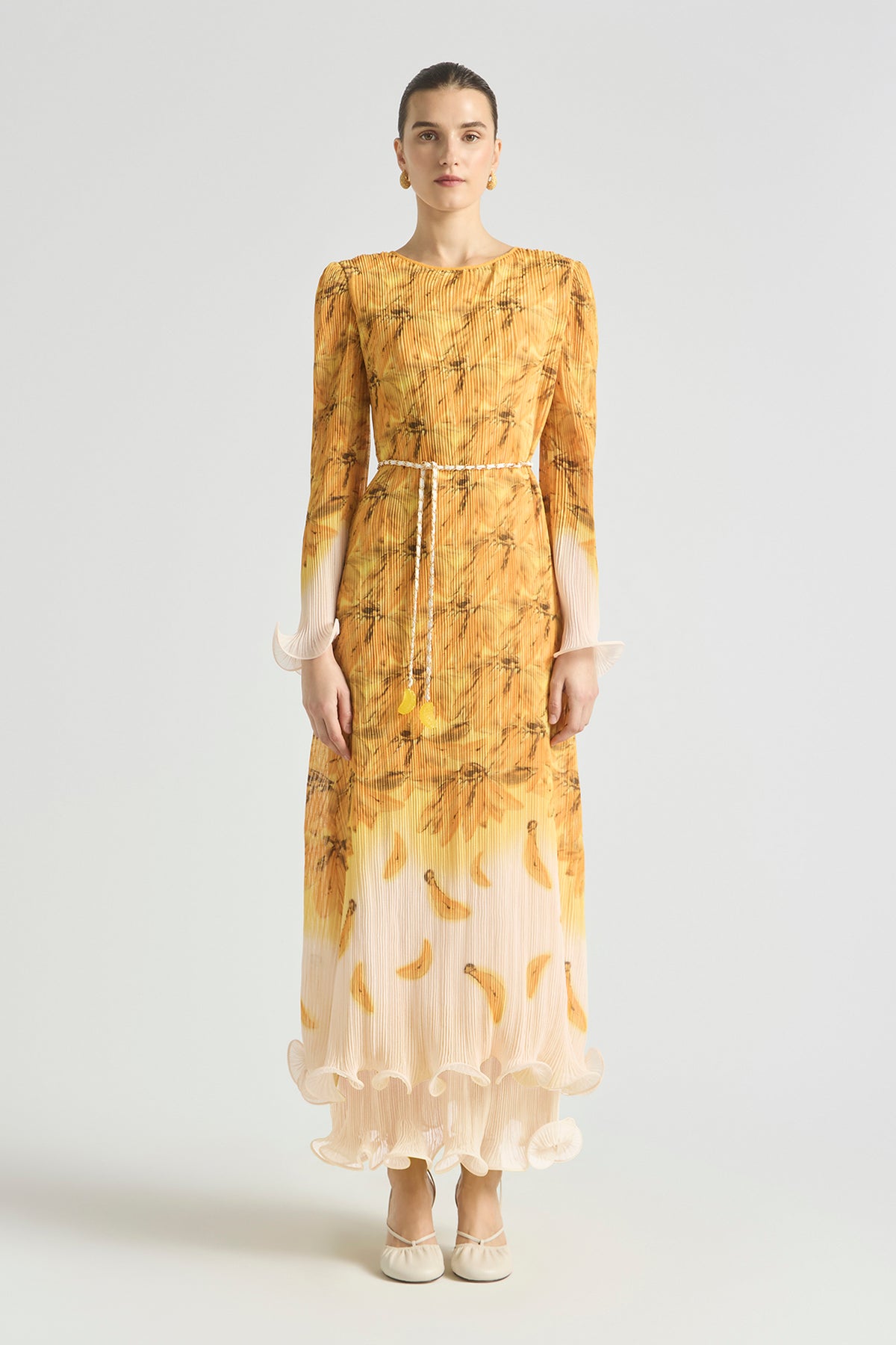 Bathers Fluted Pleat Maxi Dress | Antipodean